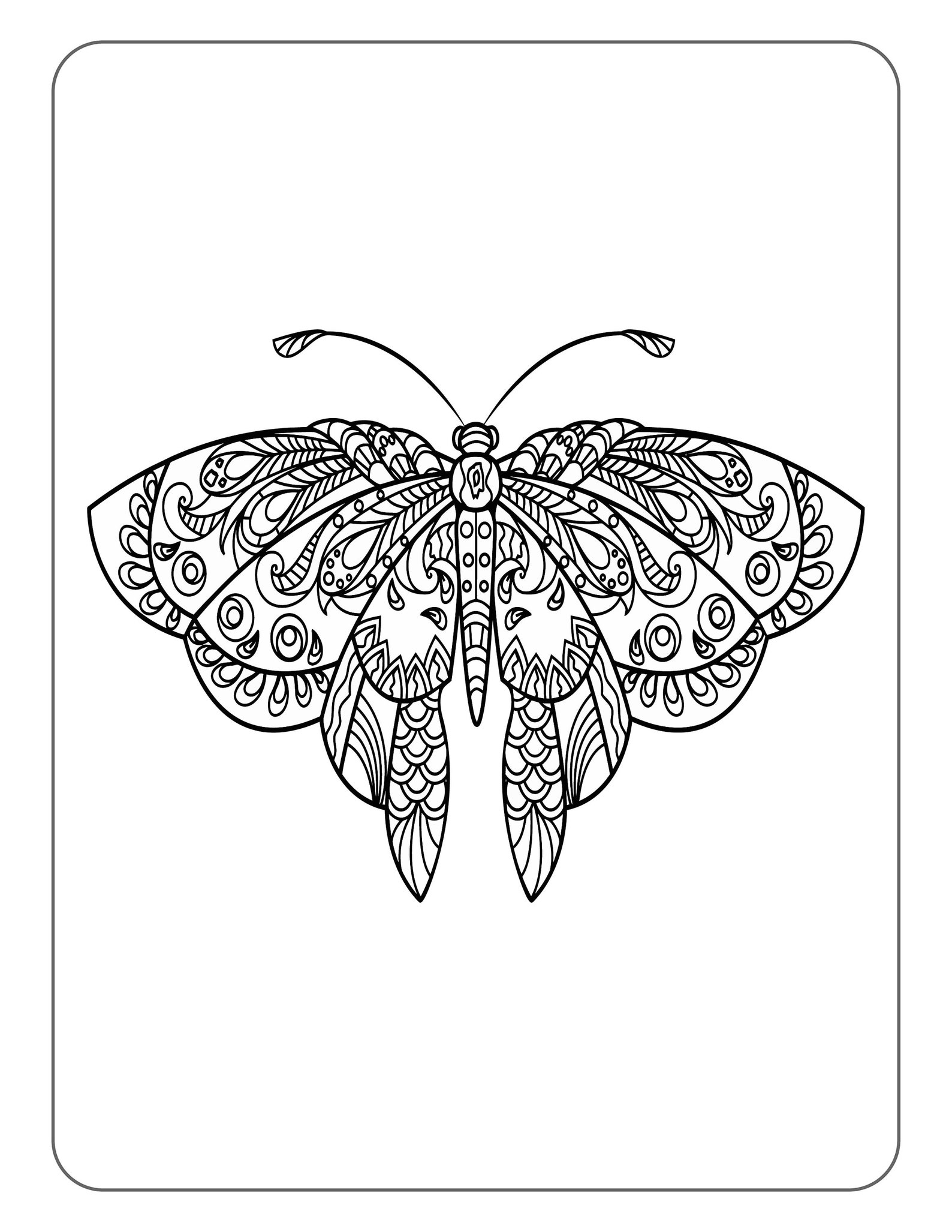 20 Unique Butterfly Printable Coloring Pages for Adults or Kids. - Etsy