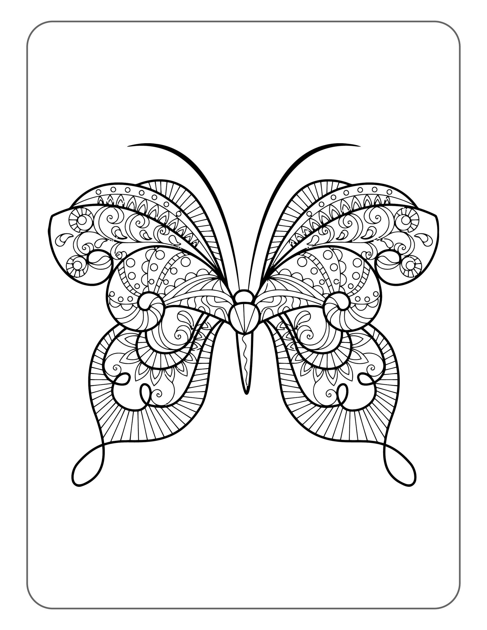 20 Unique Butterfly Printable Coloring Pages for Adults or Kids. - Etsy