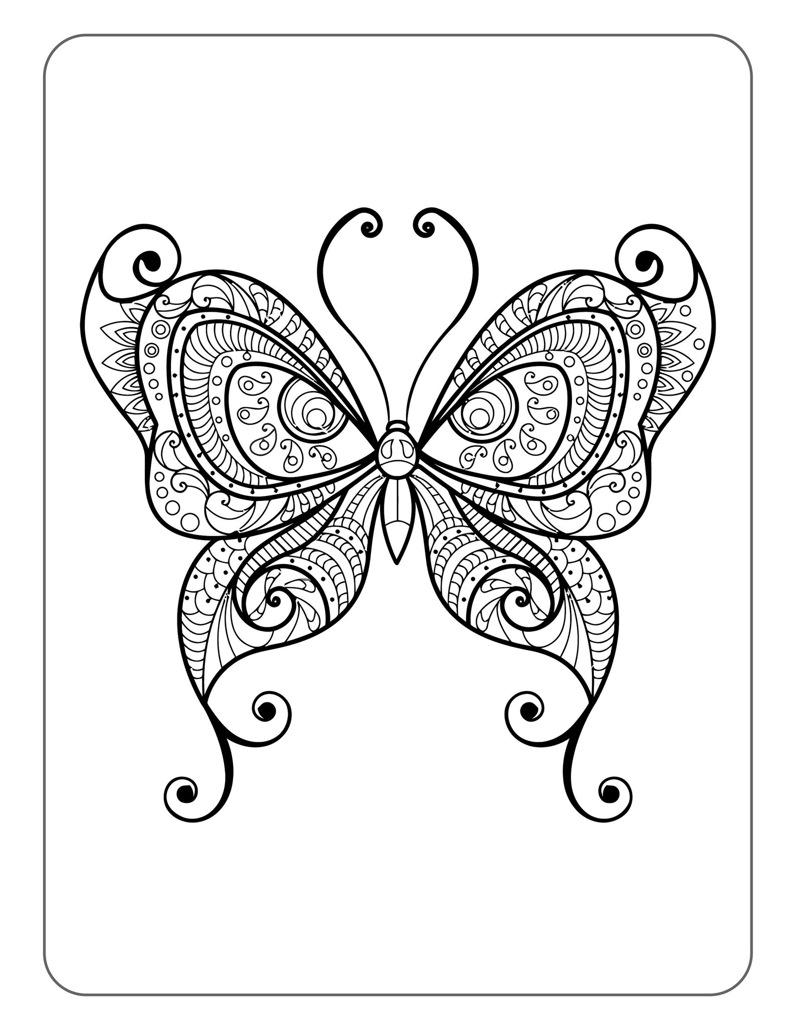 20 Unique Butterfly Printable Coloring Pages for Adults or Kids. - Etsy