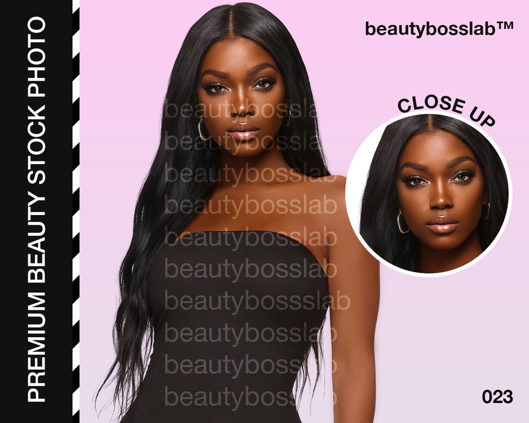 Hair Model Stock Photo Beauty Model Stock Photo Black Model - Etsy