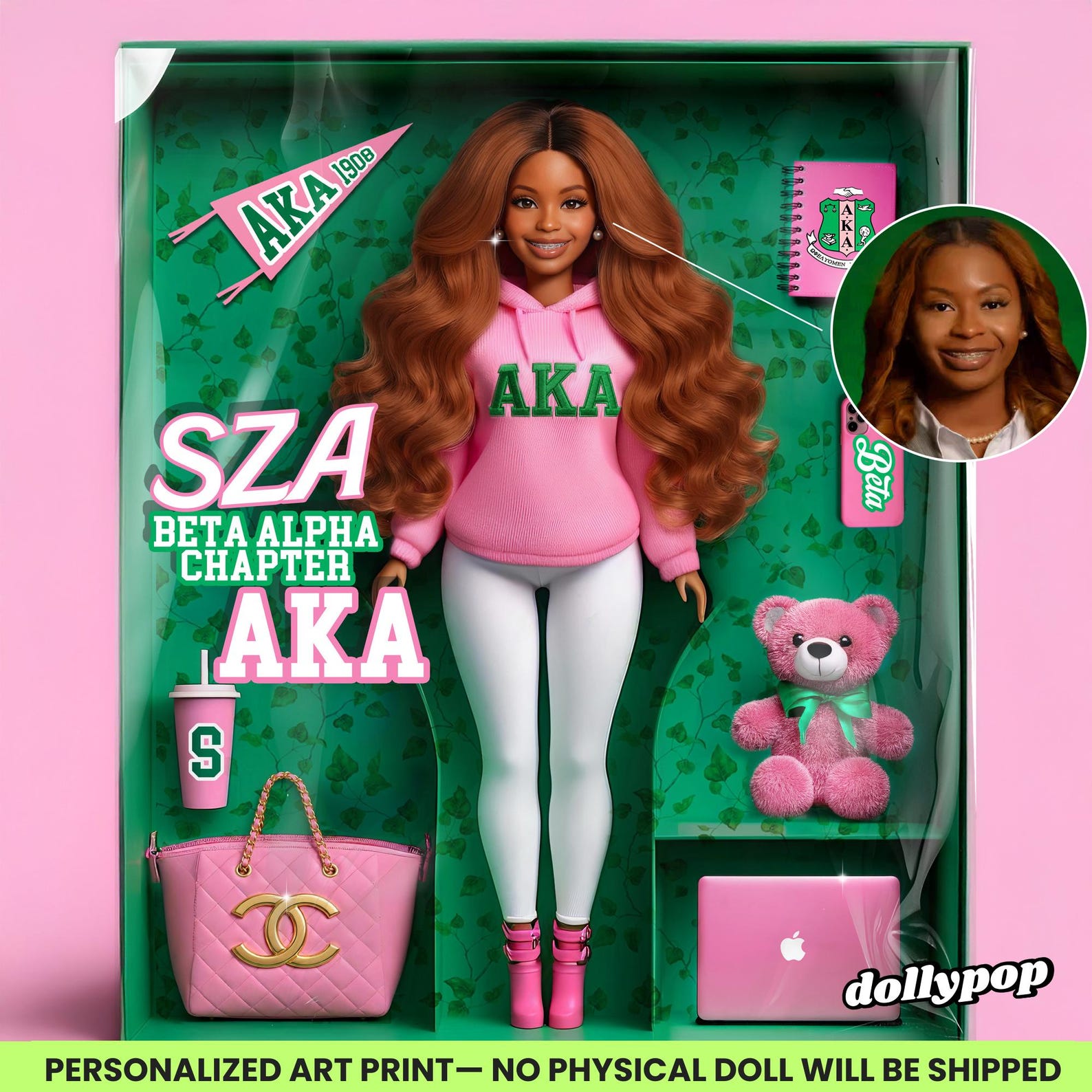 Custom Doll Portrait Art Print, Personalized Gift (digital Download) - Etsy