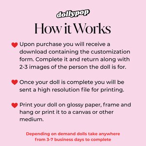 Custom Doll Portrait Art Print, Personalized Gift (digital Download) - Etsy