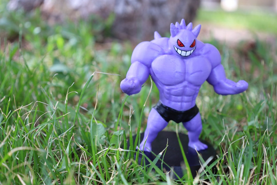5 Buff Gengar Figure Hand Painted Pokémon Statue - Etsy
