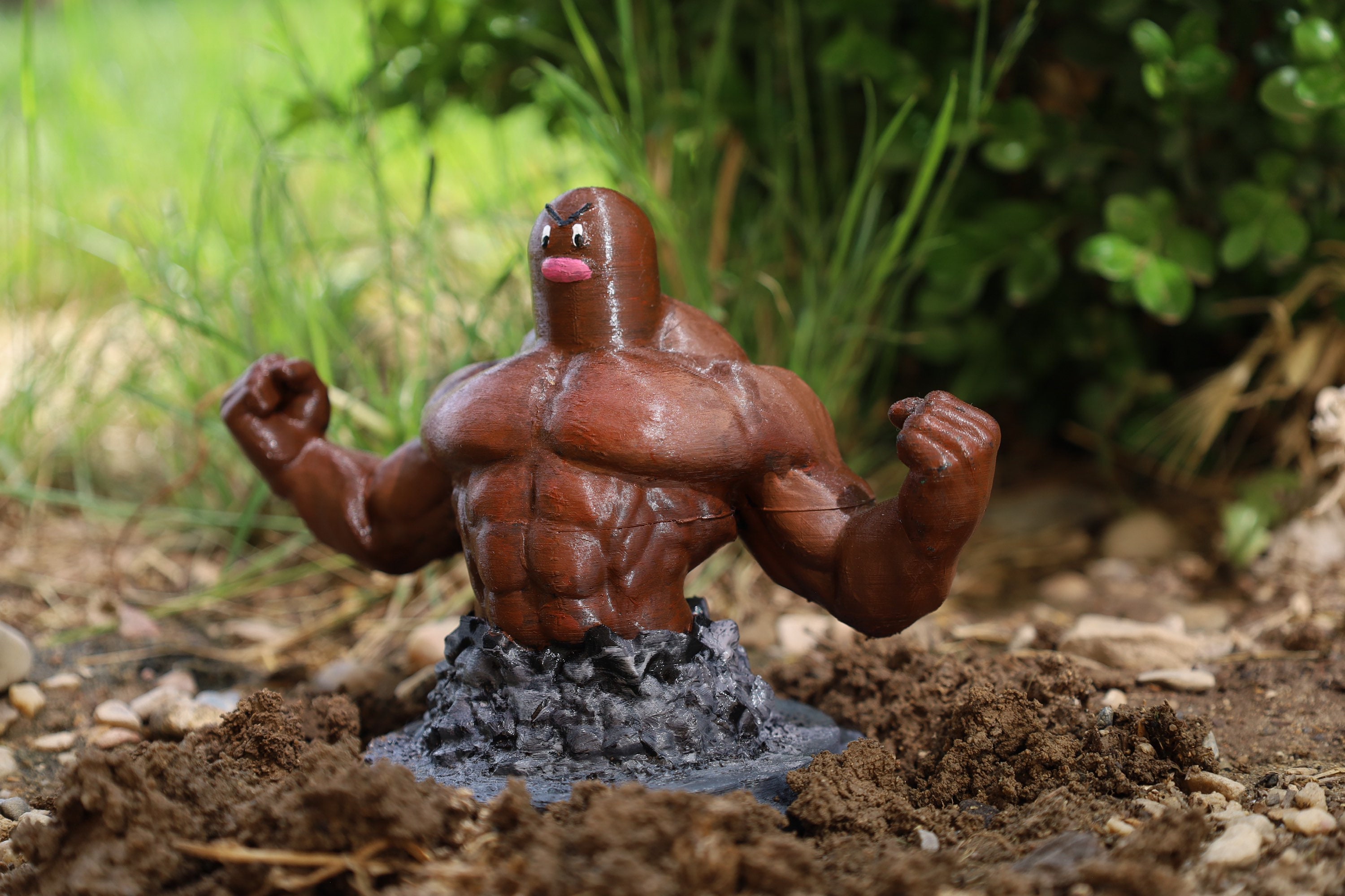 5 Buff Diglet Figure Hand Painted Statue - Etsy