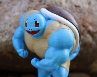 Buff Squirtle Figure - Etsy