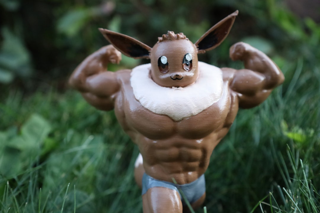 5 Buff Eevee Figure, Hand Painted Statue - Etsy
