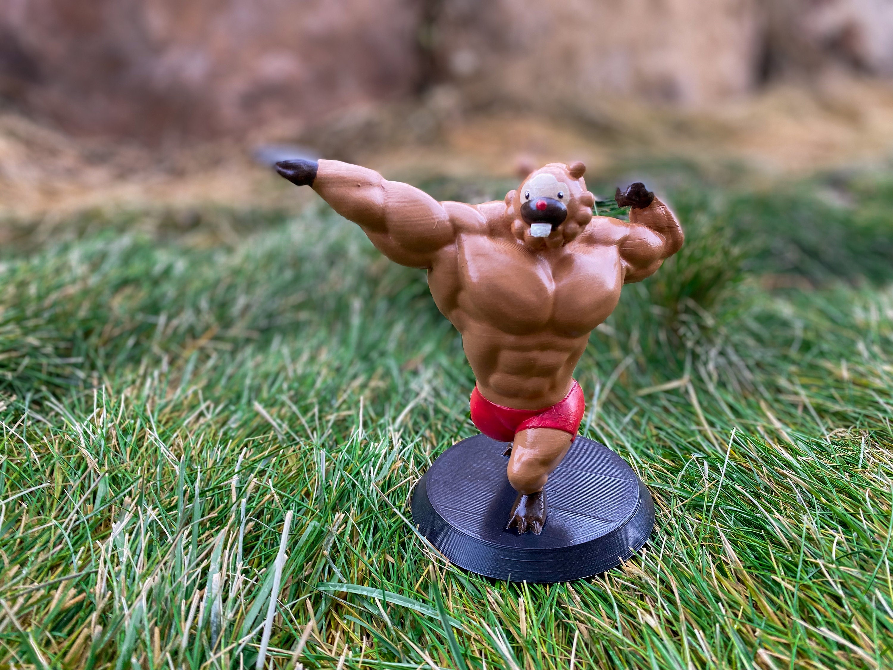 5 Buff Bidoof Figure Hand Painted Statue - Etsy
