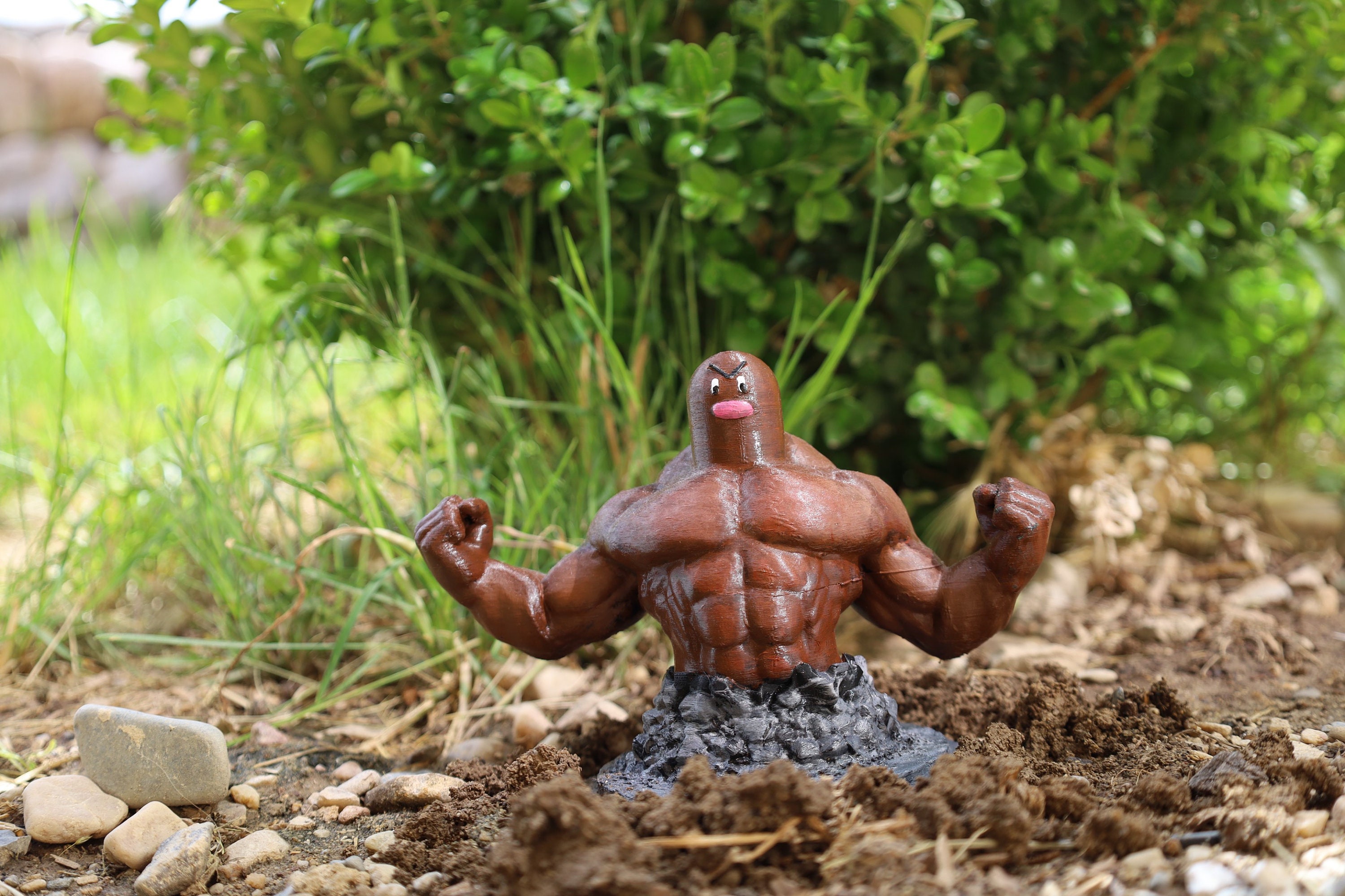 5 Buff Diglet Figure Hand Painted Statue - Etsy