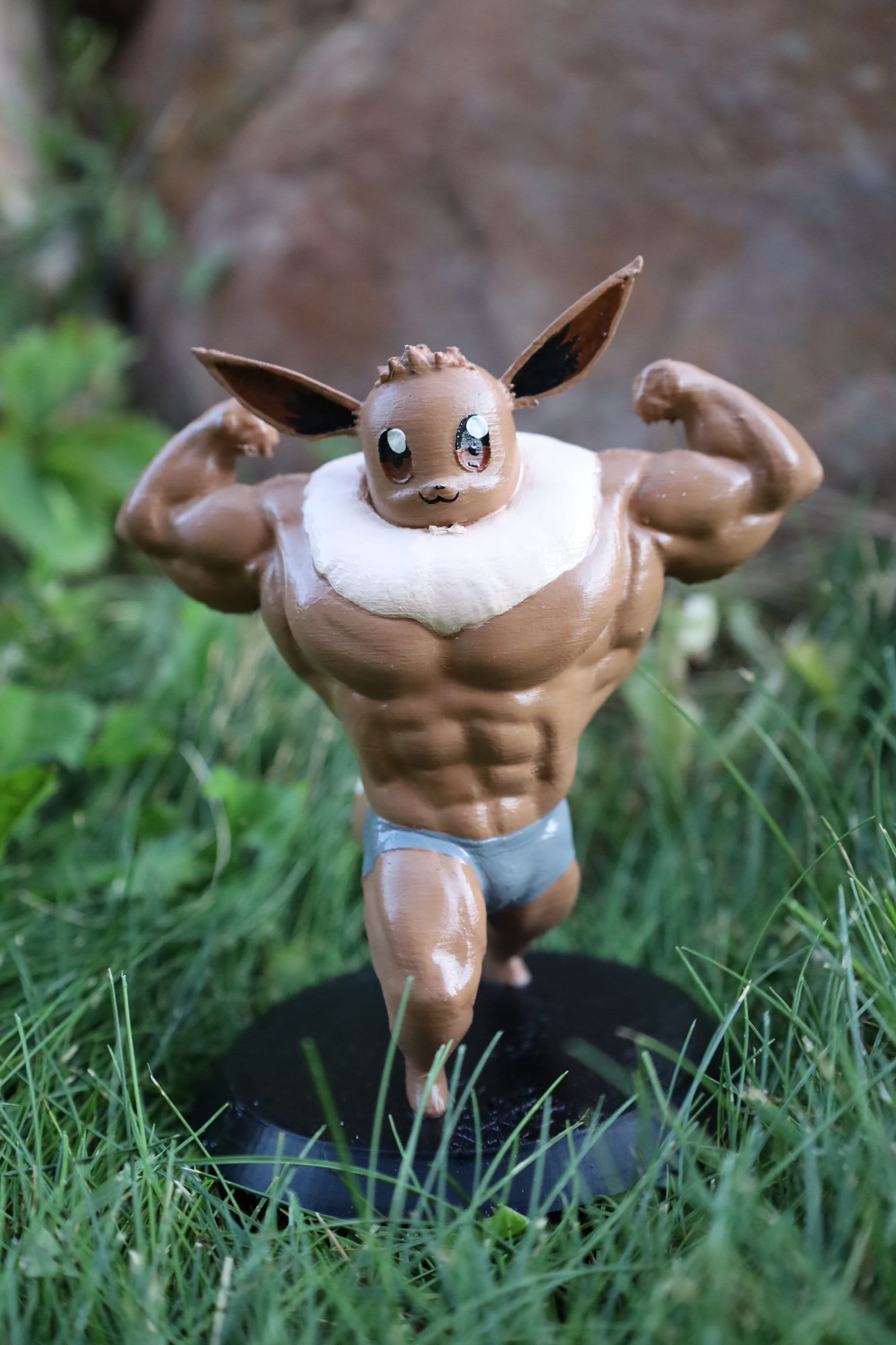 5 Buff Eevee Figure, Hand Painted Statue - Etsy
