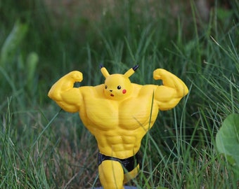 Buff Pikachu - Etsy