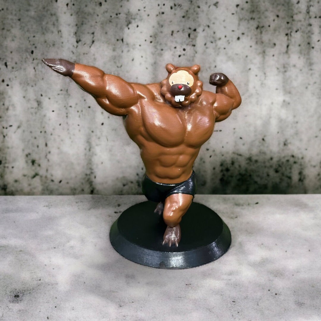 5 Buff Bidoof Figure, Hand Painted Statue - Etsy