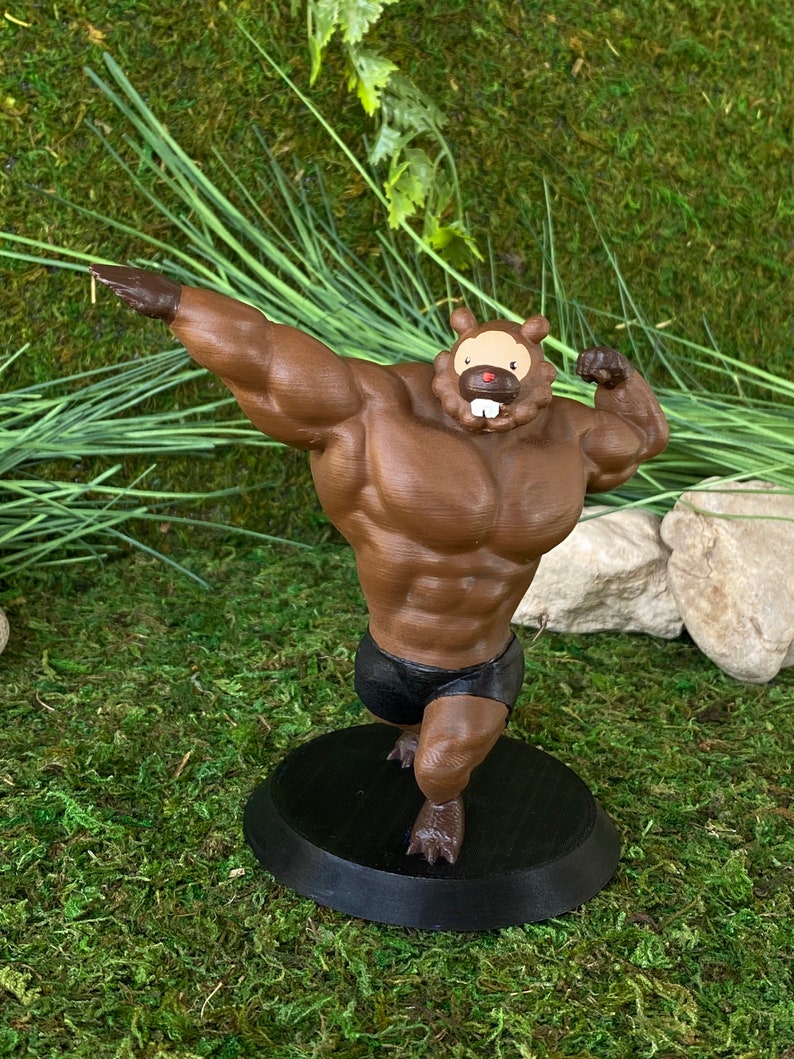 5 Buff Bidoof Figure Hand Painted Statue - Etsy