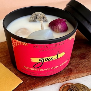 GOAT Chinese ZODIAC | Intention Candles | Chinese Astrology Candle ...