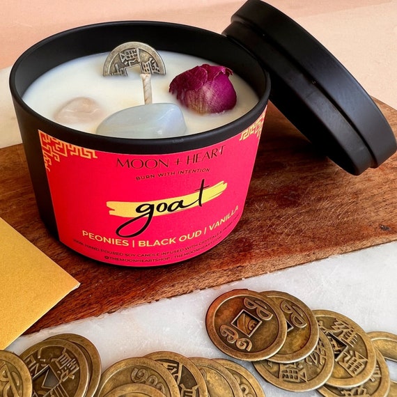 GOAT Chinese ZODIAC Intention Candles Chinese Astrology - Etsy