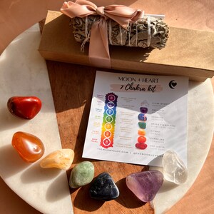 7 Chakra Kit Chakra Art Chakra Stone Set Root Chakra Large Healing ...
