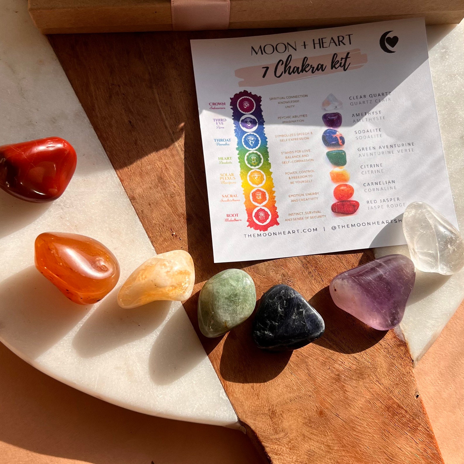 7 Chakra Kit Chakra Art Chakra Stone Set Root Chakra - Etsy