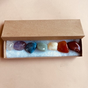 7 Chakra Kit Chakra Art Chakra Stone Set Root Chakra Large Healing ...