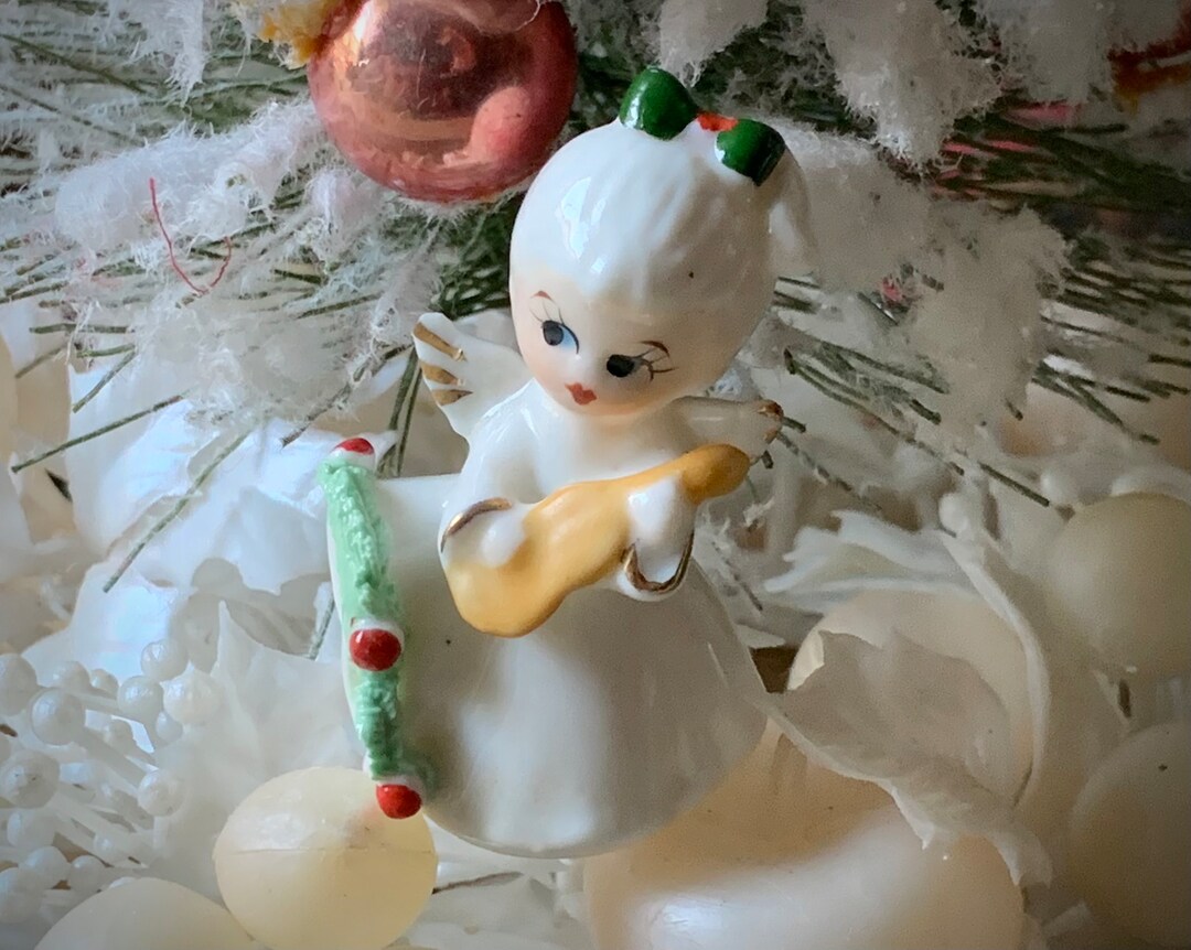 Vintage Christmas Angel Bone China Porcelain Pixie 2.25 Inch - Etsy