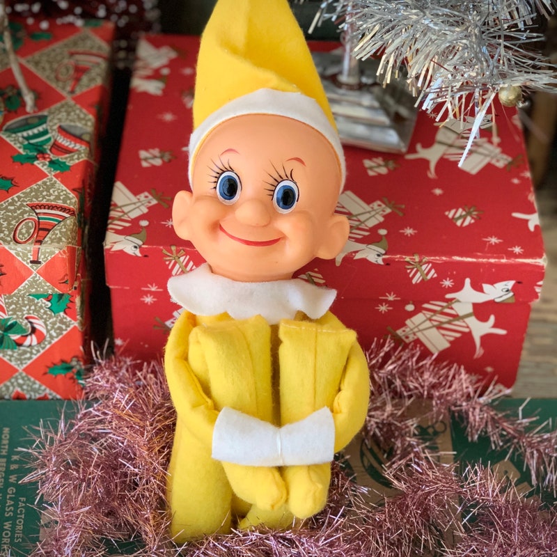 Yellow Elf on the Shelf - Etsy