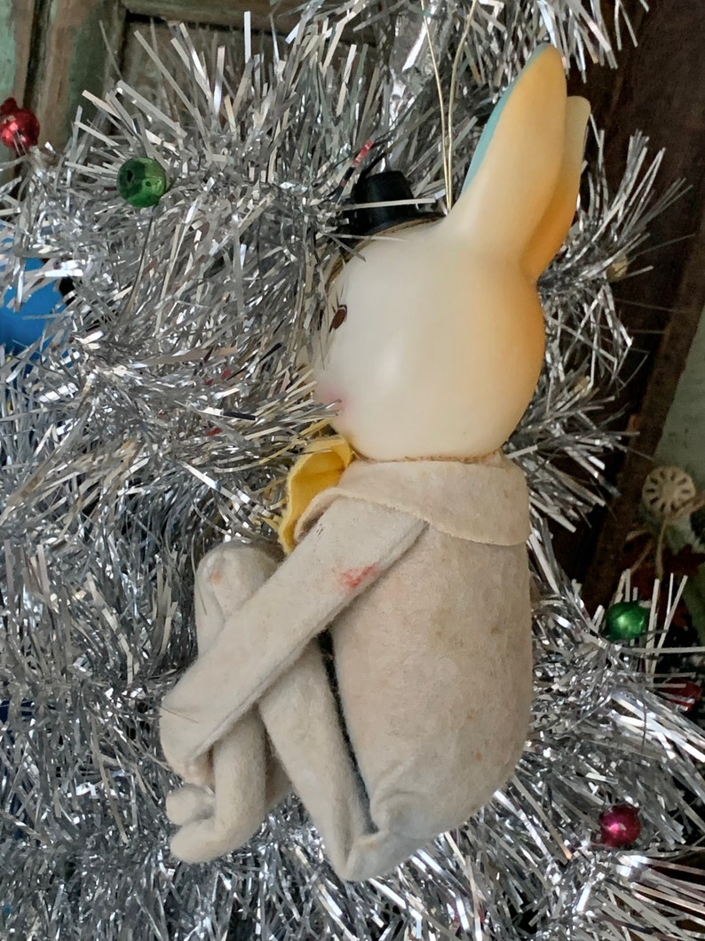 Vintage Bunny Knee Hugger Cute Rabbit Shelf Sitter Pixie With - Etsy