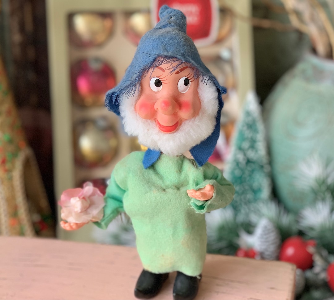 Vintage Shabby Retro Elf Bearded Hobo Grandpa Pixie Christmas - Etsy