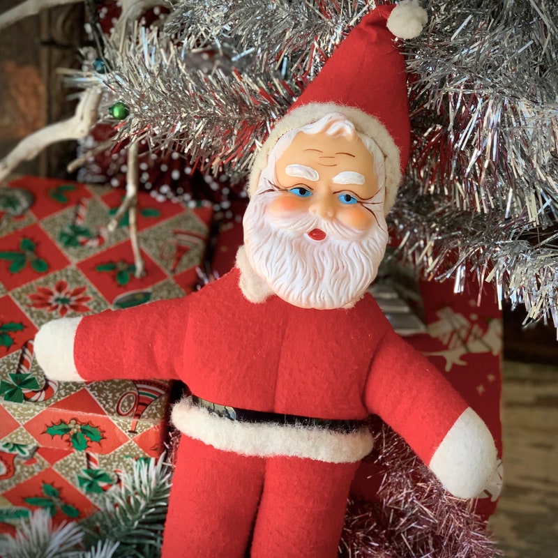 Vintage Santa Doll - Etsy