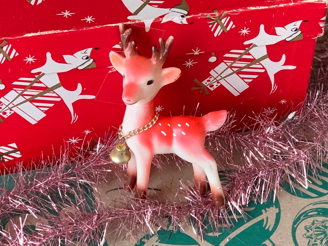 Vintage Reindeer Retro Japan Christmas Deer 4 Inch - Etsy