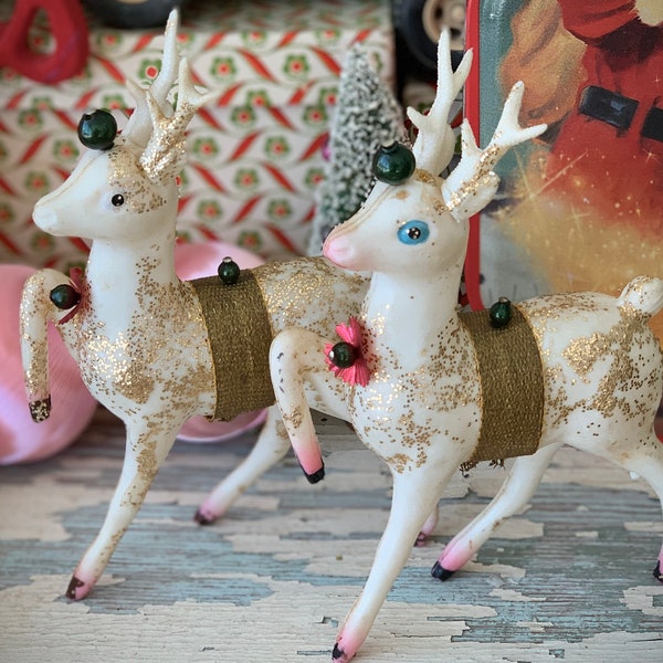 Plastic Reindeer - Etsy