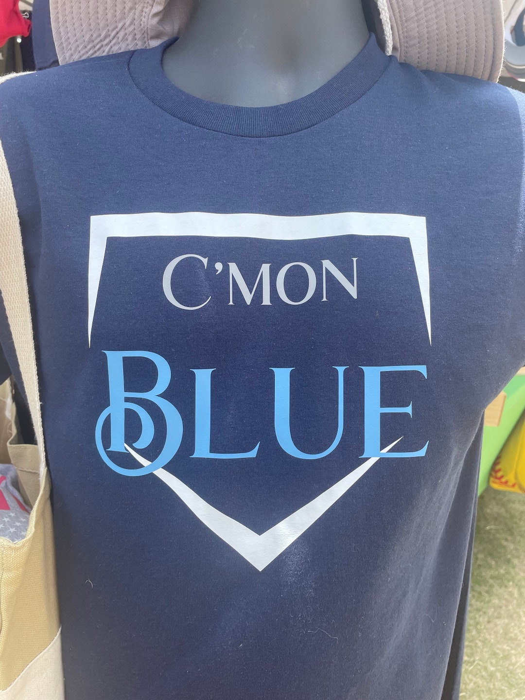 C’mon Blue Navy Blue Shirt - Funny Softball Shirt, Baseball Funny Shirt ...