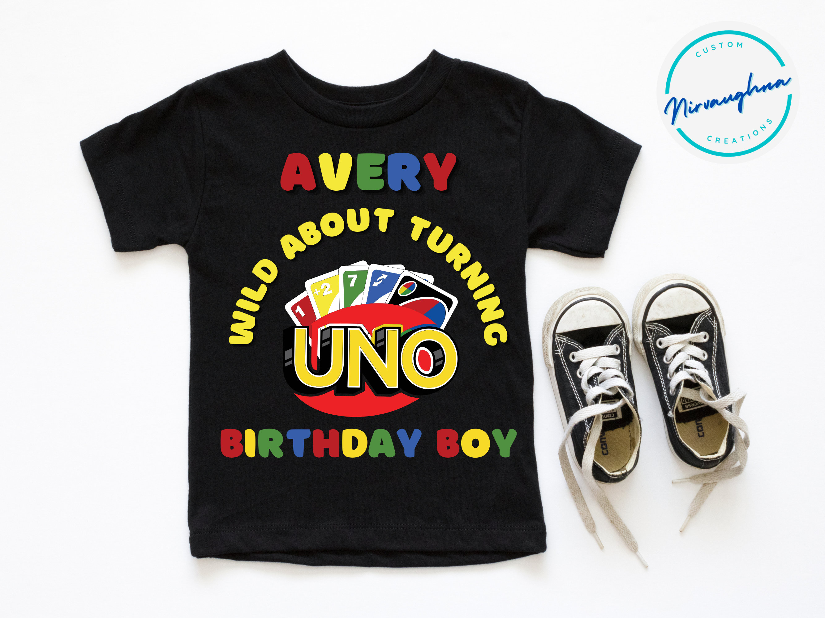 Uno Birthday Shirt, Custom Themed Birthday Shirt, First Birthday Shirt ...