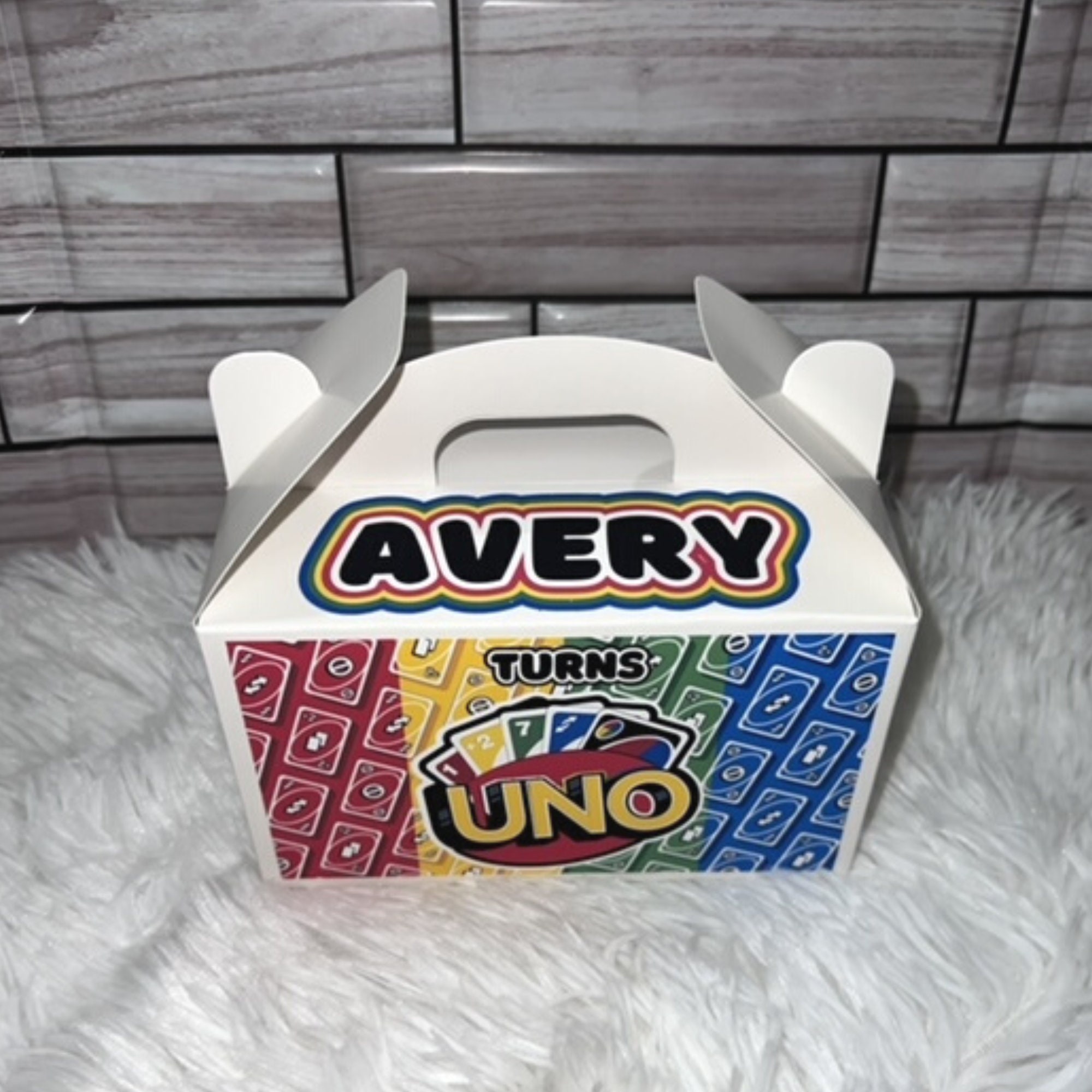 Custom Card Game Themed Gable Box, Favor Box, Treat Box, First Birthday ...