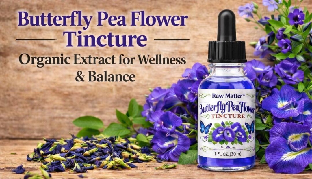 Butterfly Pea Flower Tincture | Organic Herbal Extract | Antioxidant ...