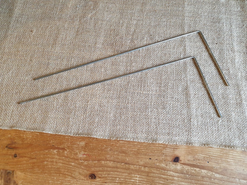 Long Stainless Steel Divining Dowsing Rods Paranormal Ghost Hunting ...