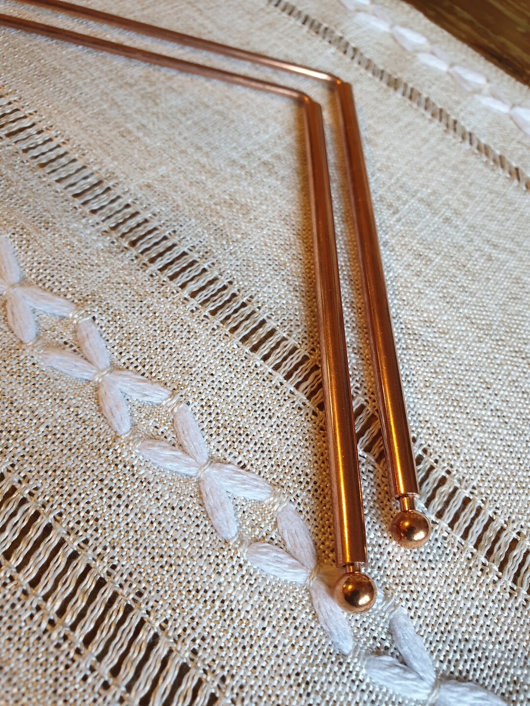 Traditional Longer Pure Solid Copper Divining Dowsing Rods With Swivel ...