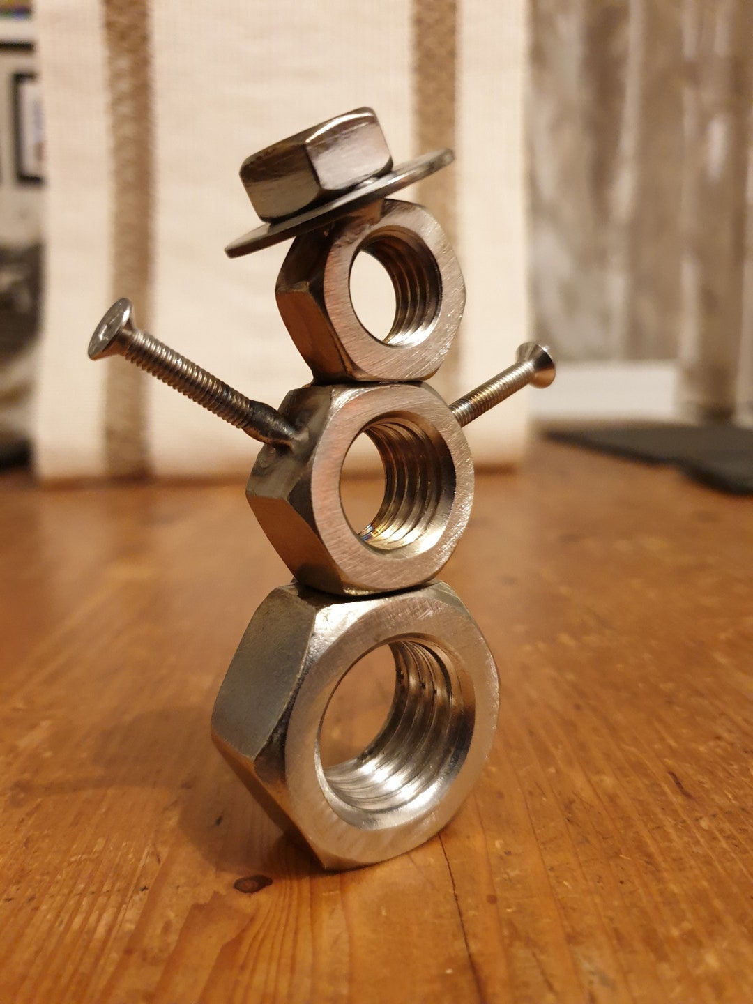 Heavy Nut & Bolt Snowman Handmade Christmas Xmas Gift Metal Art - Etsy UK