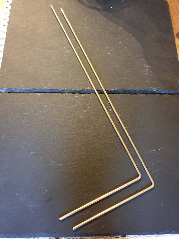 Traditional Long Solid Copper Divining Dowsing Rods Paranormal Ghost ...