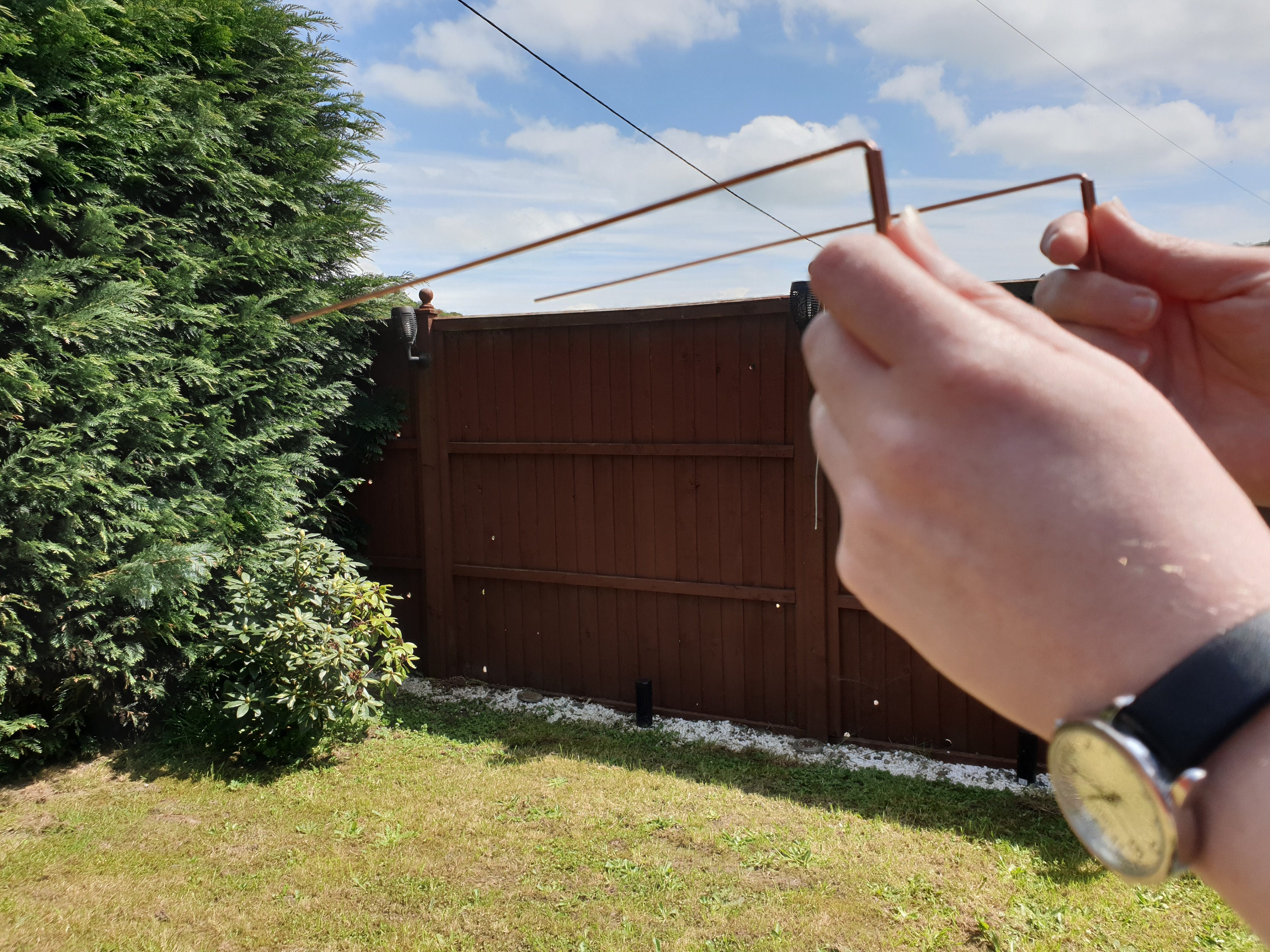 Traditional Longer Pure Solid Copper Divining Dowsing Rods With Swivel ...