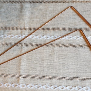 Traditional Longer Pure Solid Copper Divining Dowsing Rods With Swivel ...