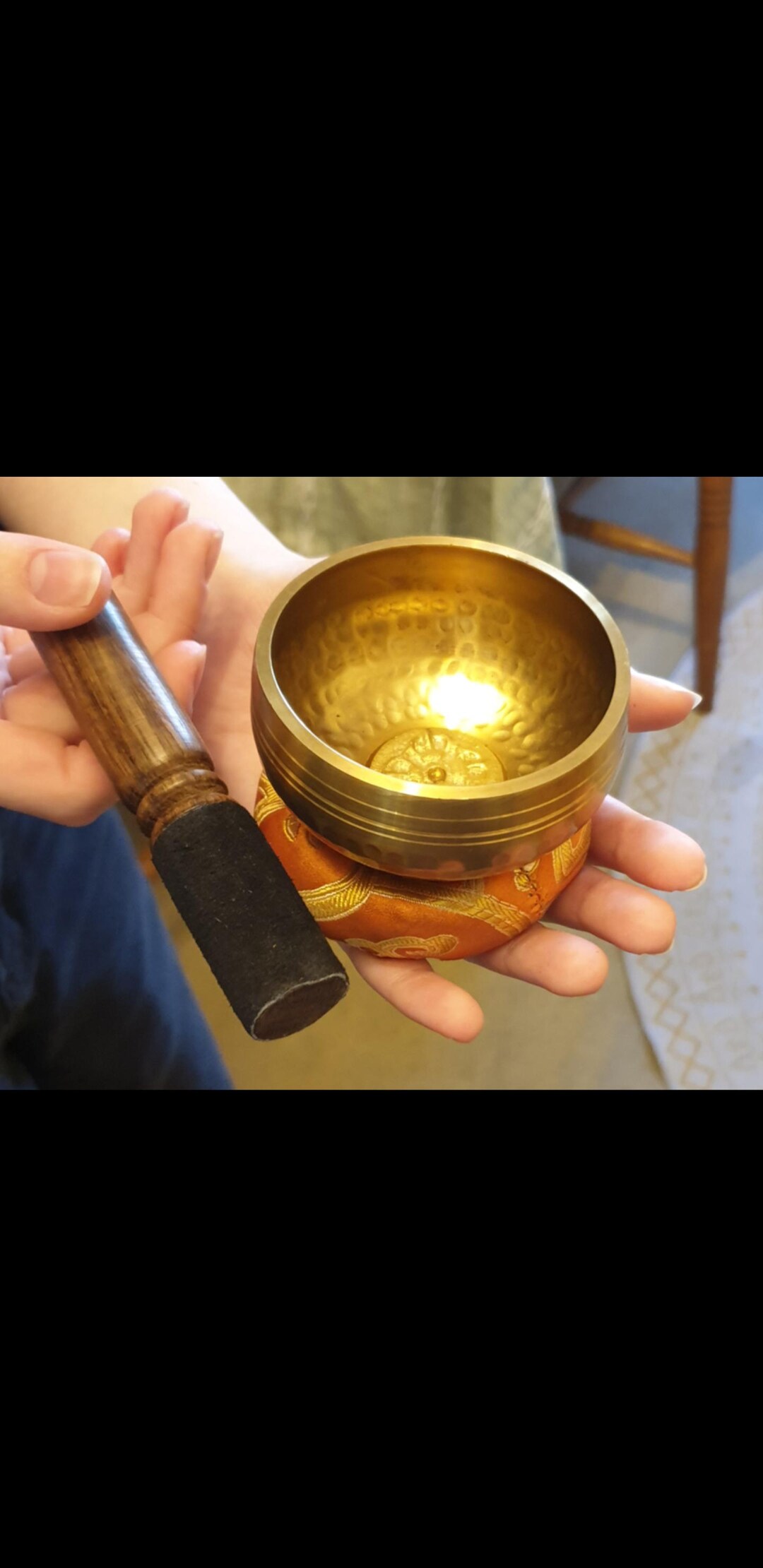 Traditional Tibetan Singing Bowl Meditation Healing With Striker ...