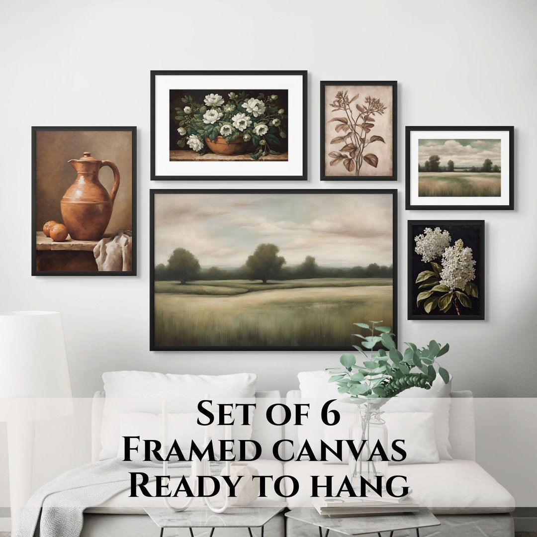 6 Piece Ready to Hang Gallery Set | Terra Cotta - Etsy