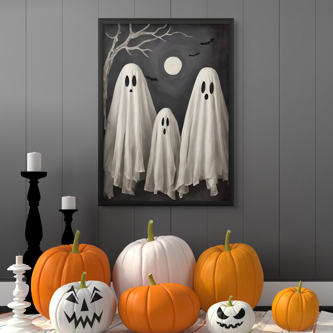 Three Little Ghosts Framed Ready to Hang Options Available Print on ...