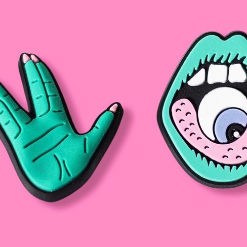 Alien Hand Crocs Charms Alien Jibbitz Mouth/eye Crocs - Etsy