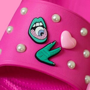 Alien Hand Crocs Charms Alien Jibbitz Mouth/eye Crocs - Etsy