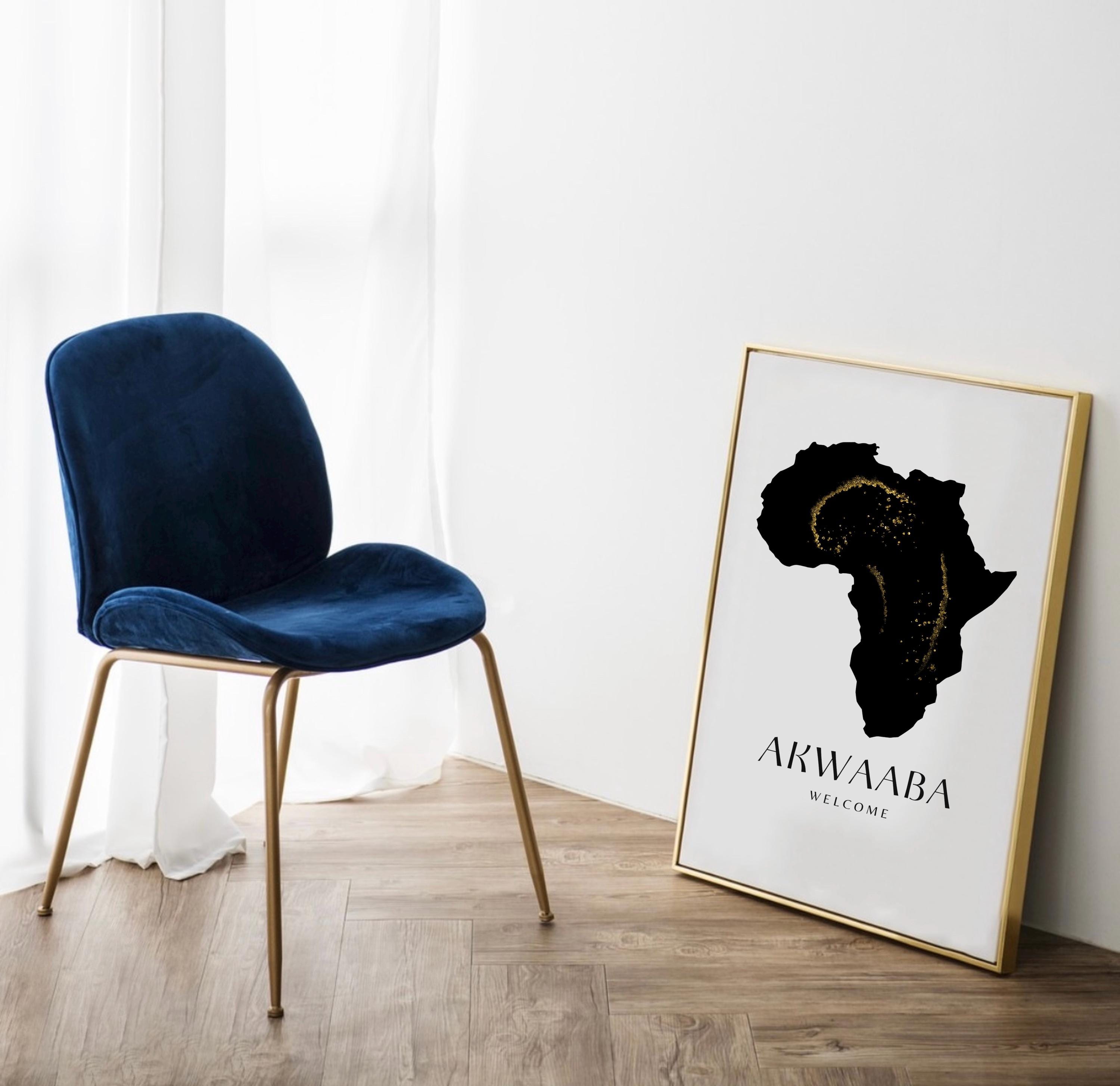 Ghana Akwaaba Wall Art | African Wall Art Print | Ghana Wall Art ...