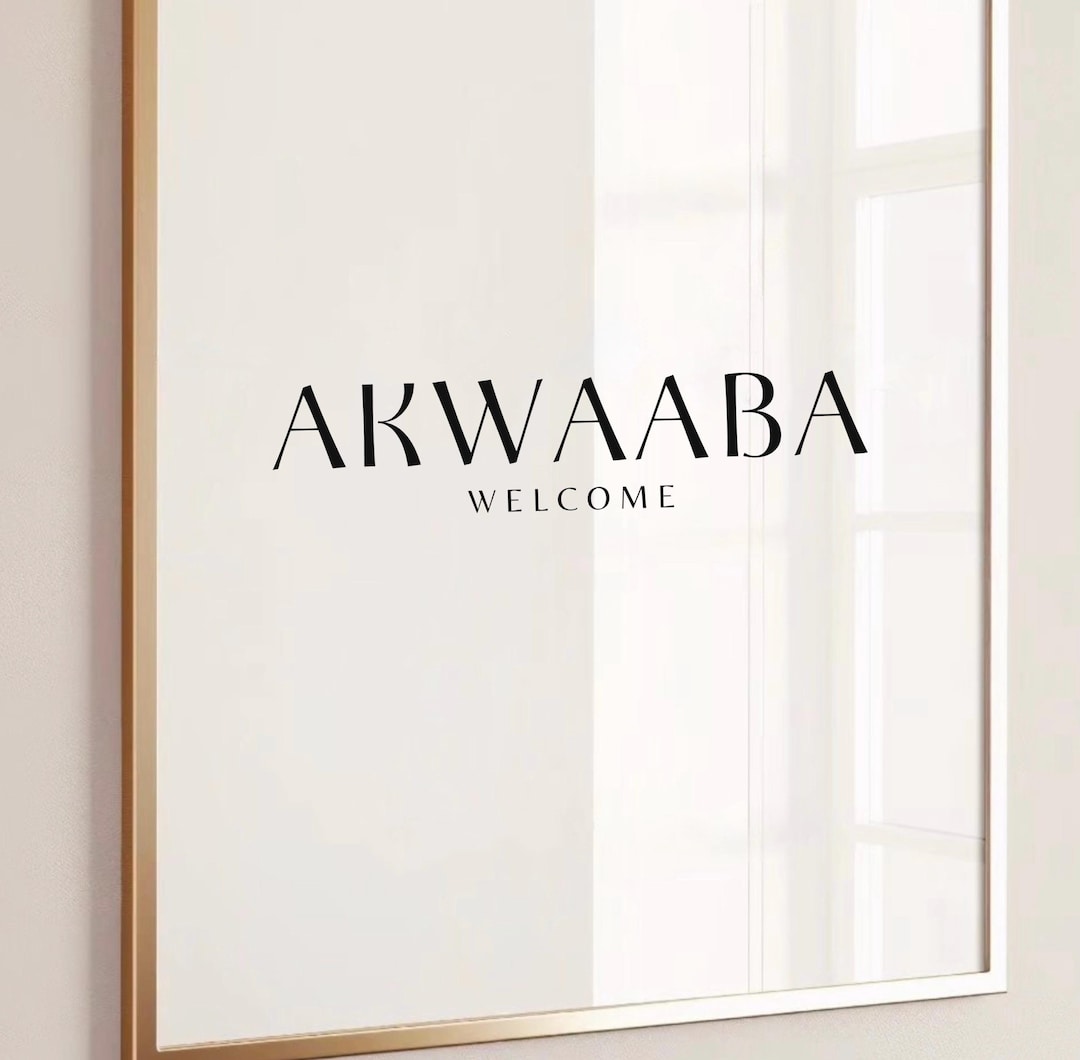 Akwaaba African Wall Art Print | Ghana Art | Ghana Poster | Ghanaian ...