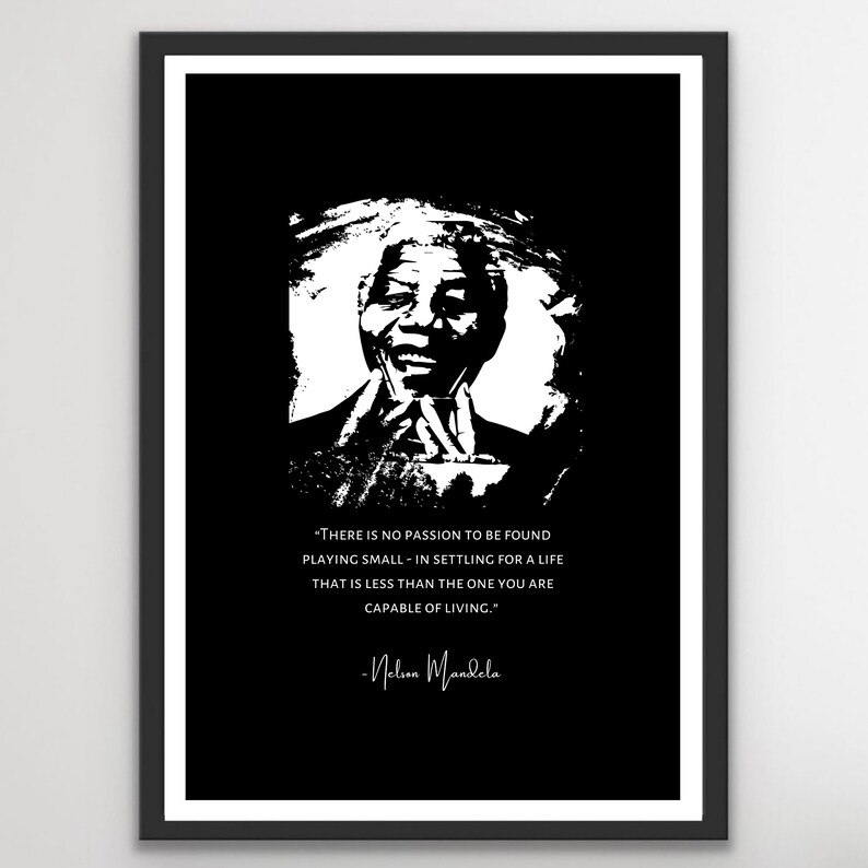 Nelson Mandela Quote | African Wall Art | African Prints UK | African ...