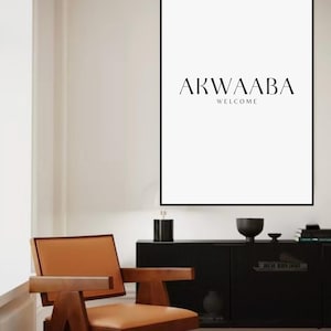 Akwaaba African Wall Art Print | Ghana Art | Ghana Poster | Ghanaian ...