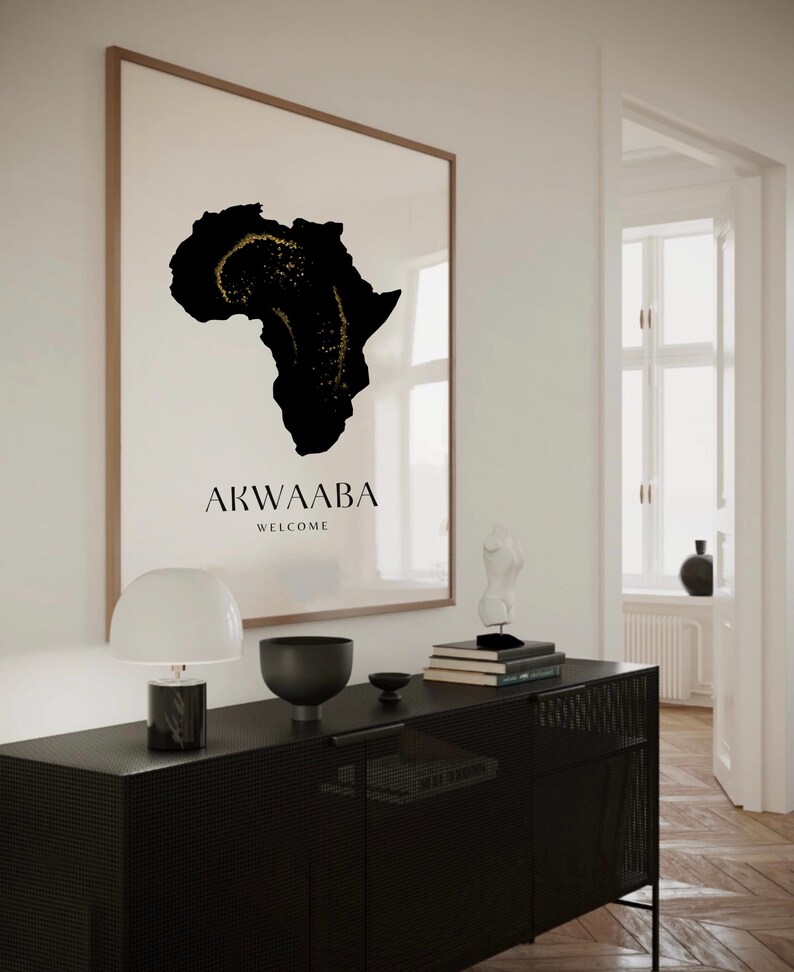 Ghana Akwaaba Wall Art | African Wall Art Print | Ghana Wall Art ...