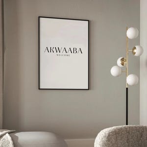 Akwaaba African Wall Art Print | Ghana Art | Ghana Poster | Ghanaian ...