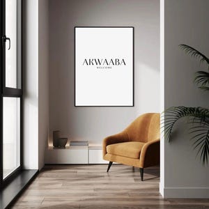 Akwaaba African Wall Art Print | Ghana Art | Ghana Poster | Ghanaian ...